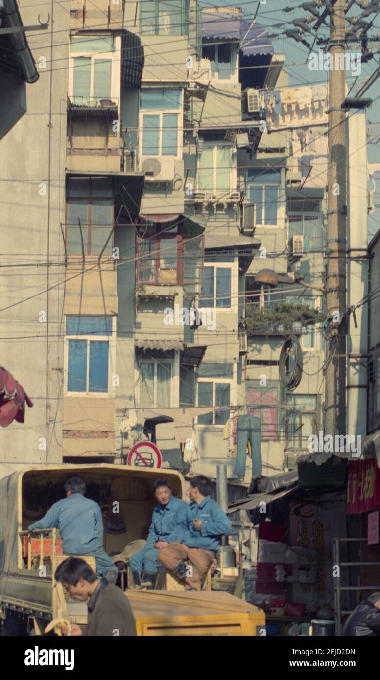 apartment buildings shanghai, china, 2005 Stock Photo - Alamy