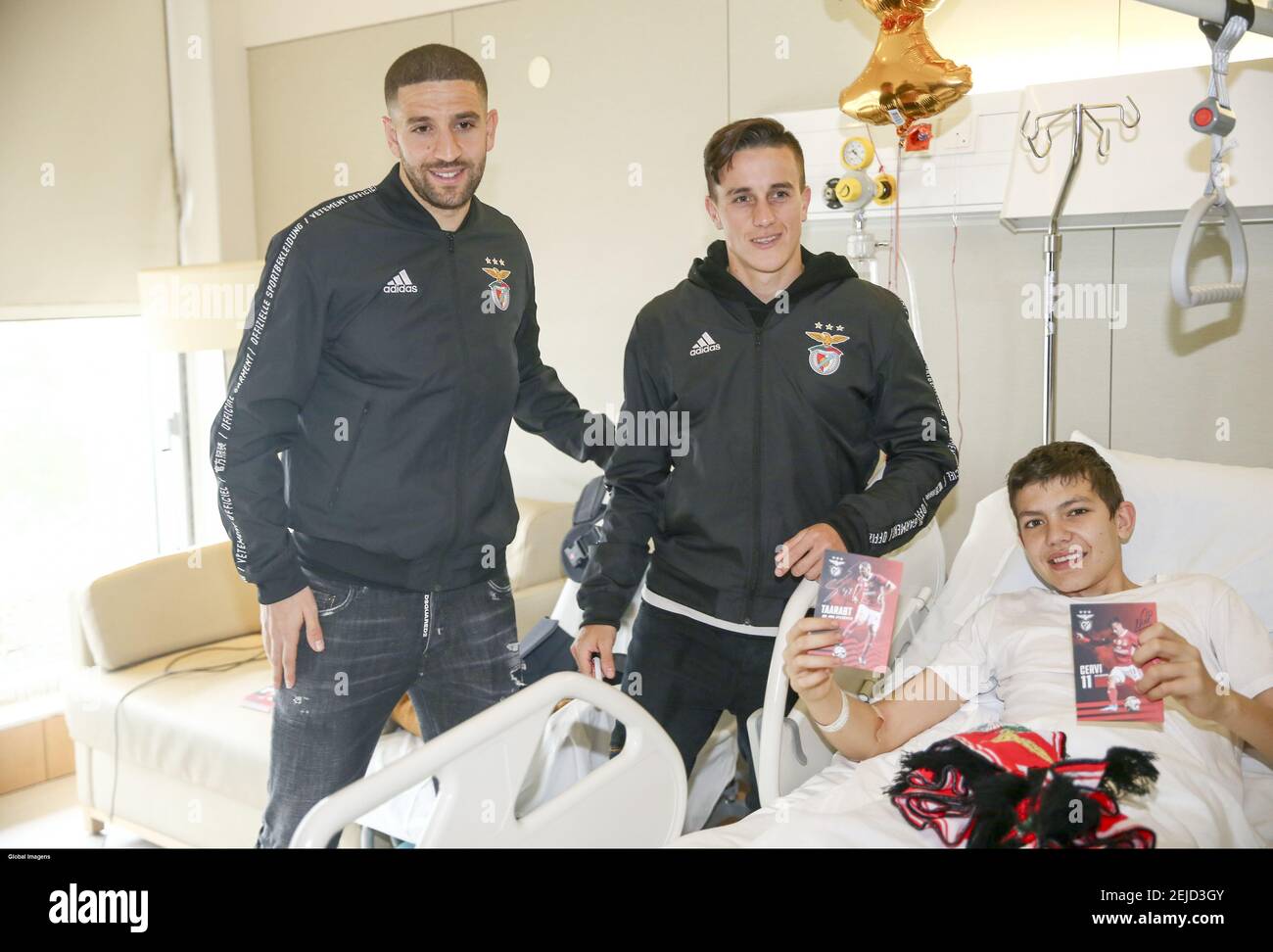 Lisbon -24/01/2020 - Adel Taarabt and Franco Cervi, Benfica players ...