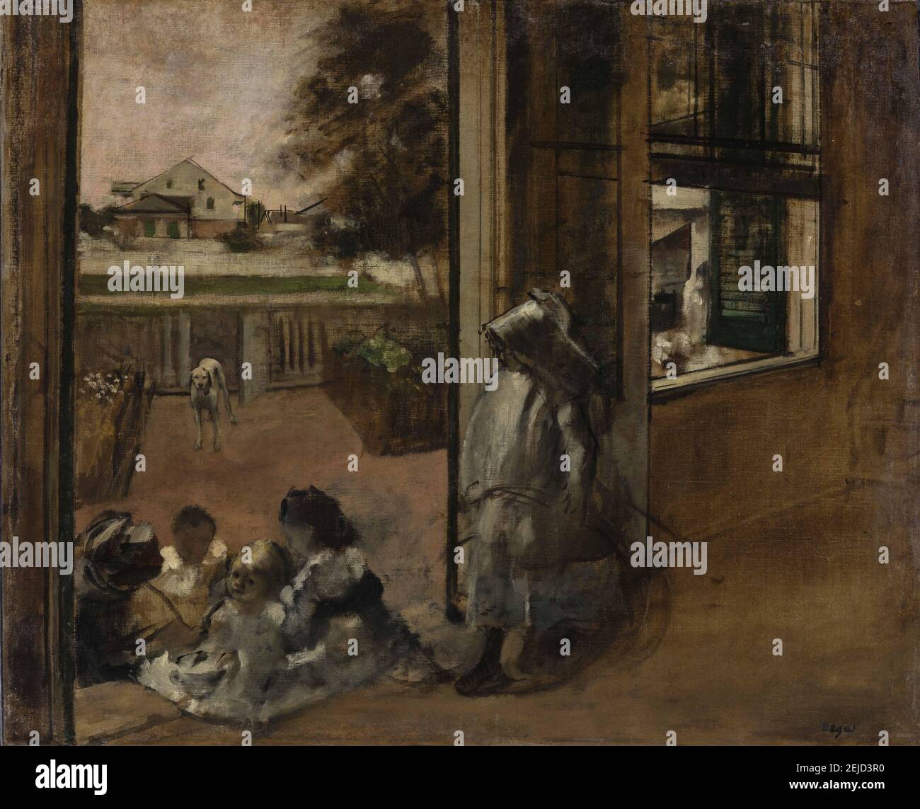 Courtyard of a House in New Orleans. Museum: Ordrupgaard Museum ...
