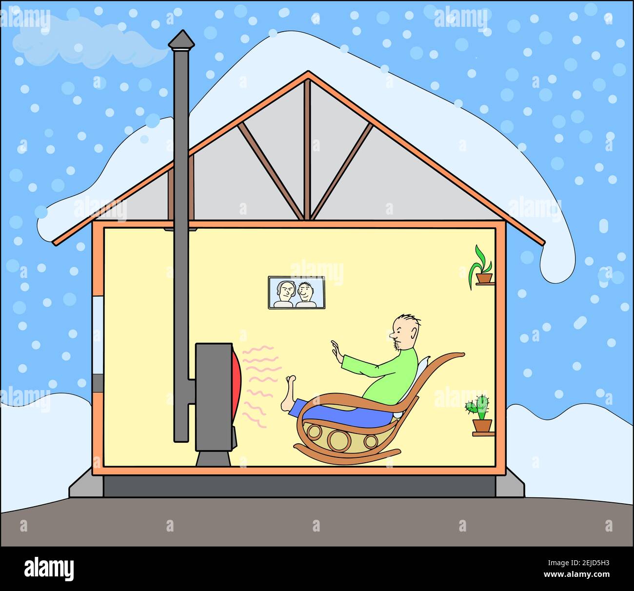 Abnormally cold Stock Vector Images - Alamy