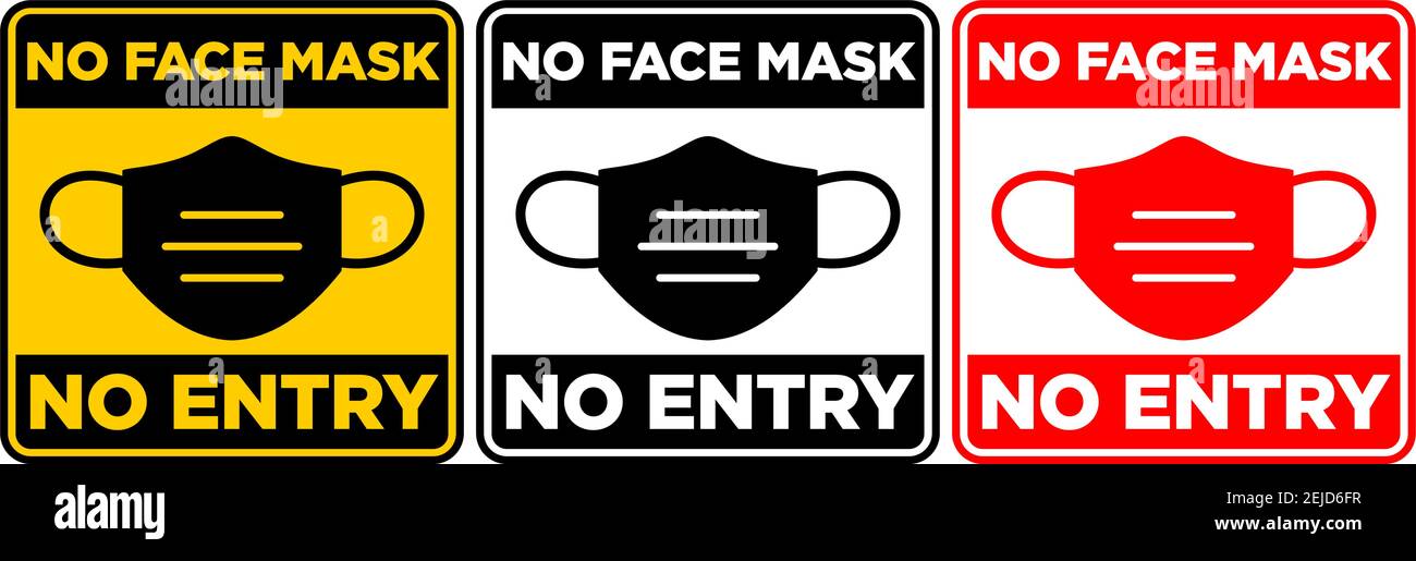 No mask required Cut Out Stock Images & Pictures - Alamy