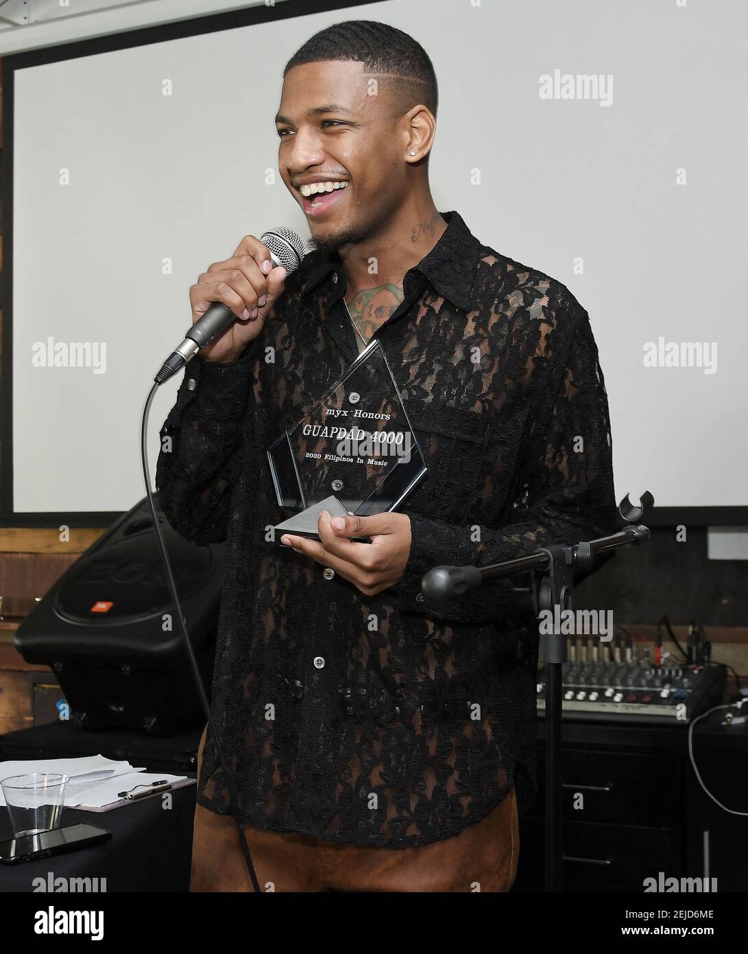 Honoree Guapdad 4000 at the MYX Presents FILIPINOS IN MUSIC Pre-Grammy ...