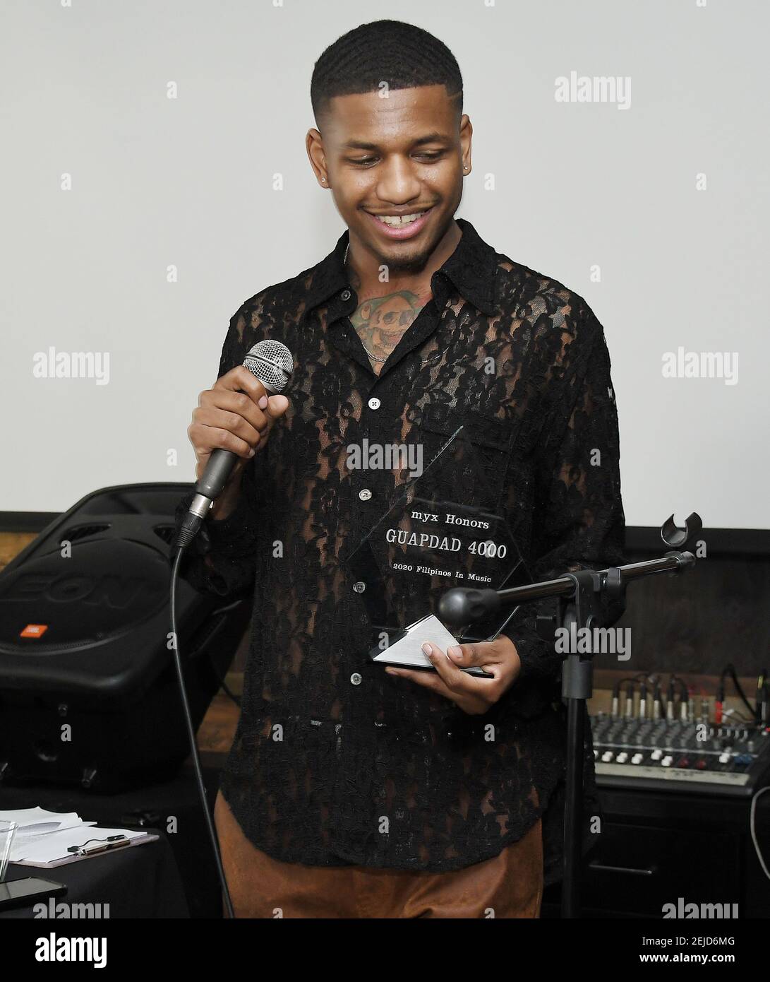 Honoree Guapdad 4000 at the MYX Presents FILIPINOS IN MUSIC Pre-Grammy ...