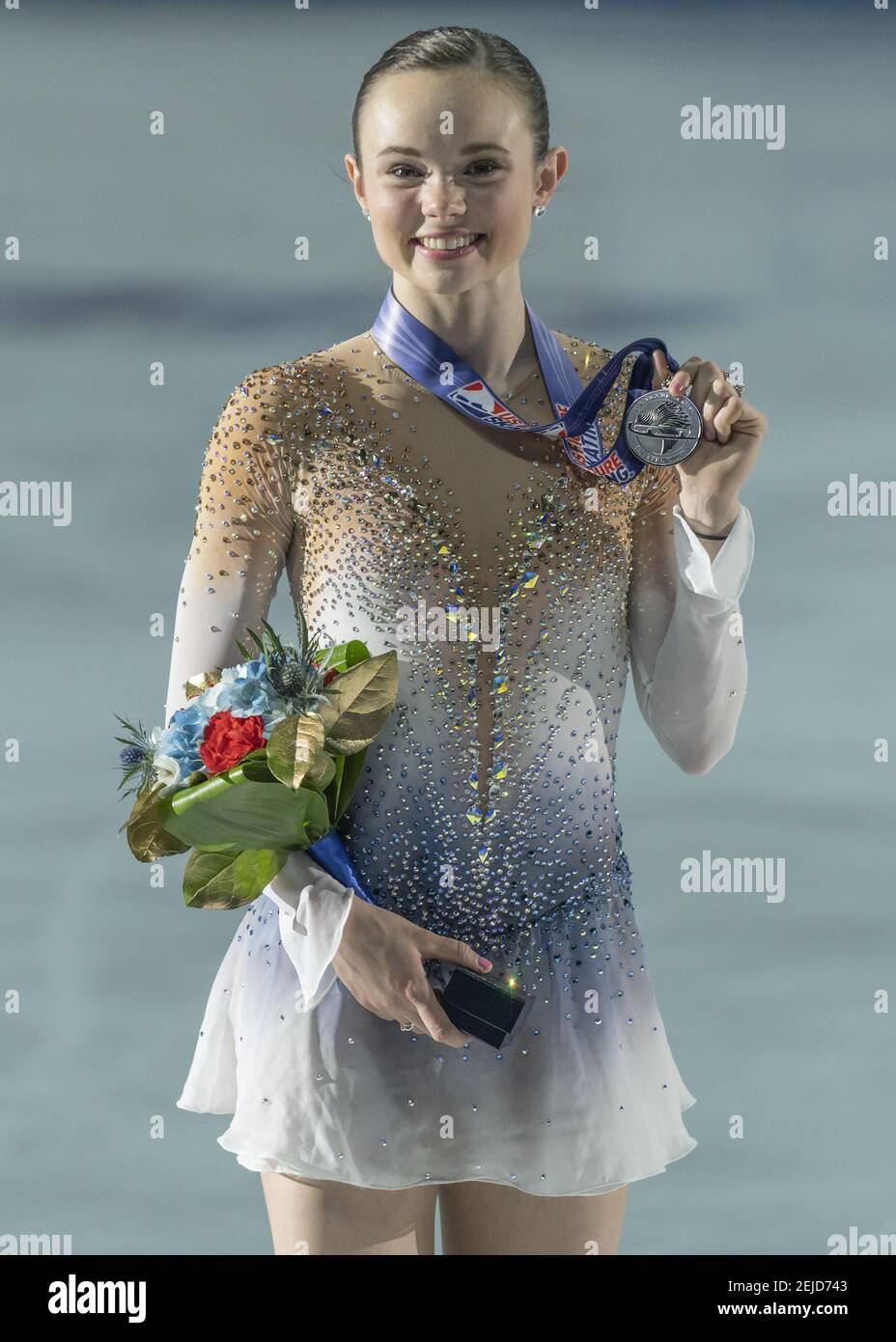 Mariah Bell wins the senior ladies silver medal in the 2020 Toyota ...