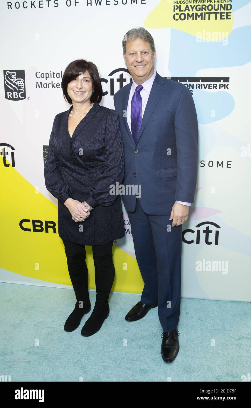 Stephanie Hochman and guest attend Hudson River Park Friends Playground ...