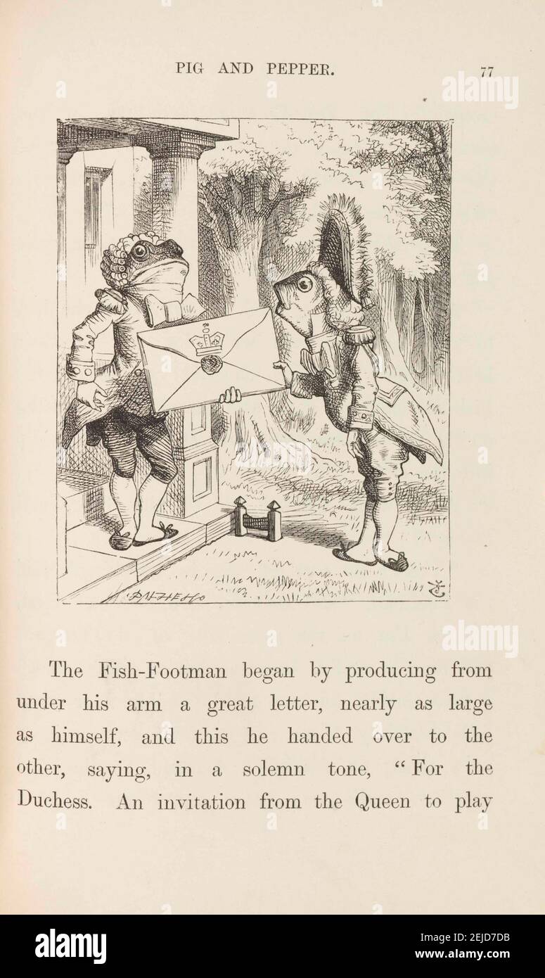 Pig and Pepper. Alice in Wonderland by Lewis Carroll. Museum: PRIVATE ...