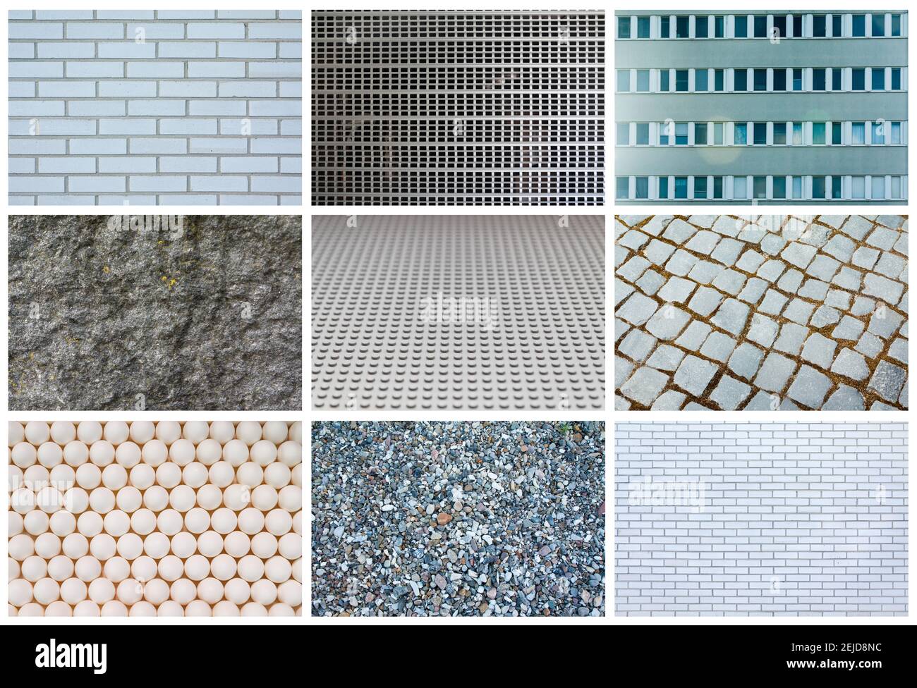 Collage of different grey textures, full size Stock Photo - Alamy