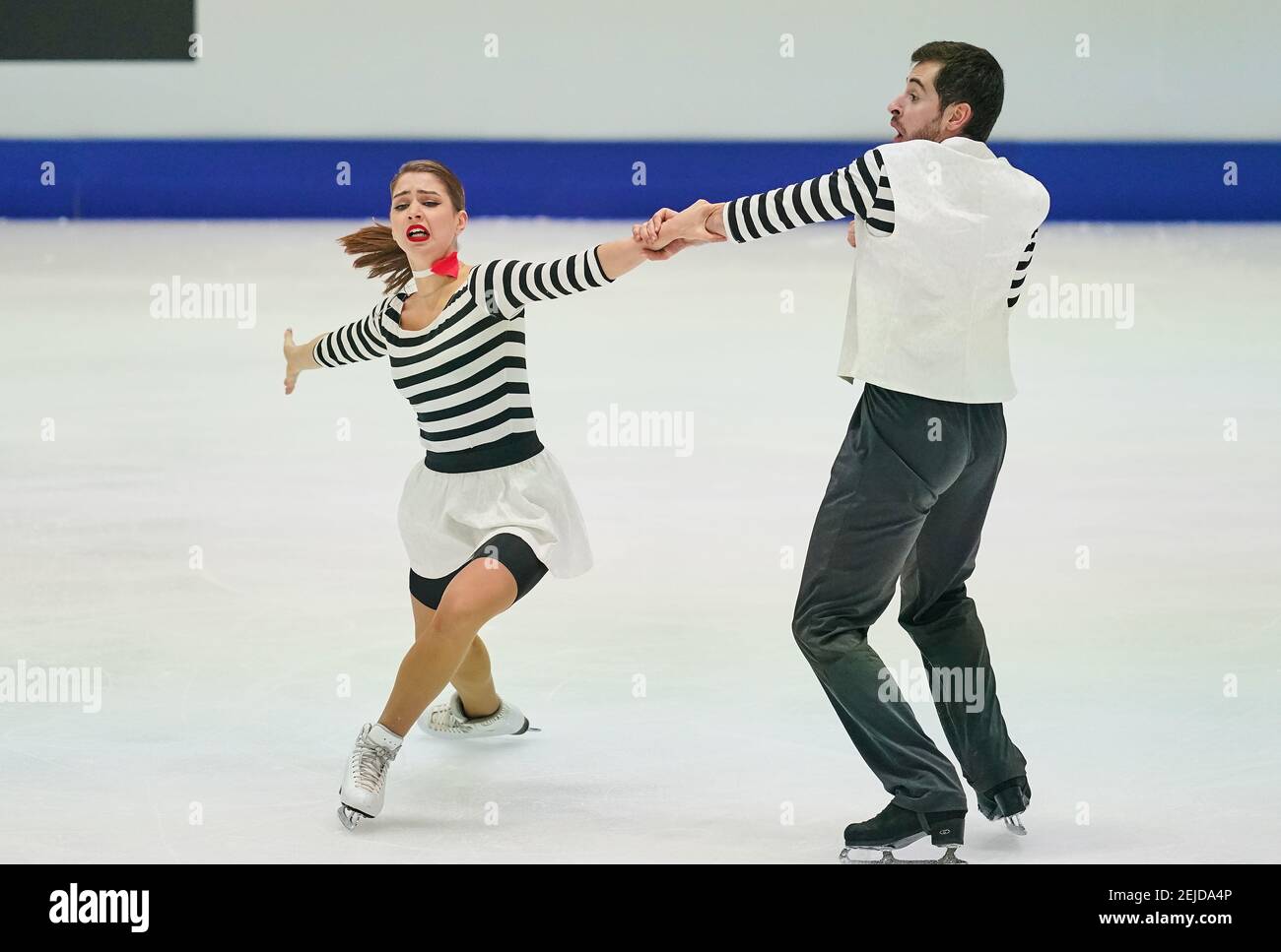 January 25, 2020: Alexandra Nazarova and Maxim Nikitin of Ukraine in ...