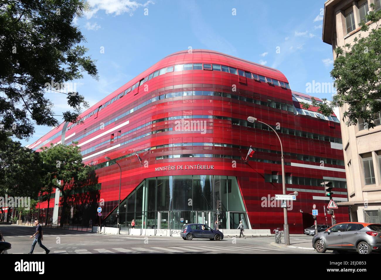 Building of the French Ministry of the Interior in Paris Stock Photo ...