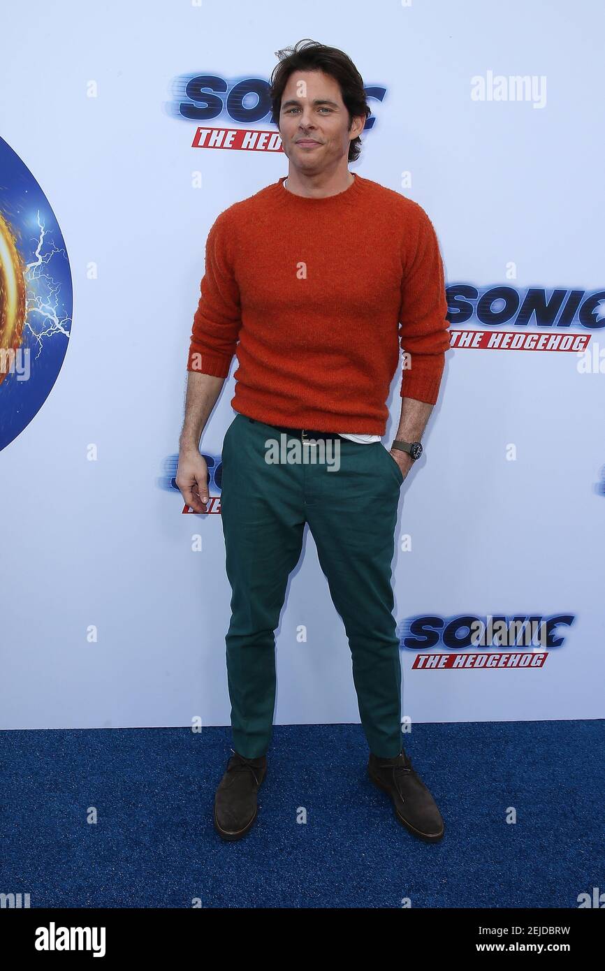 James Marsden attends the LA Premiere Of "Sonic The Hedgehog" held at ...
