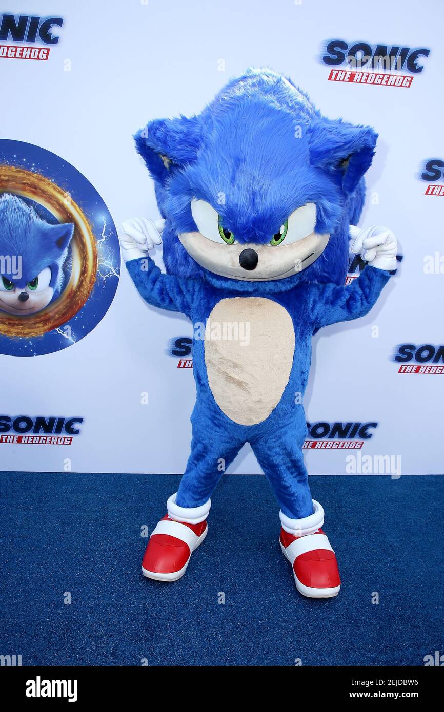 Sonic The Hedgehog attends the LA Premiere Of "Sonic The Hedgehog" held ...