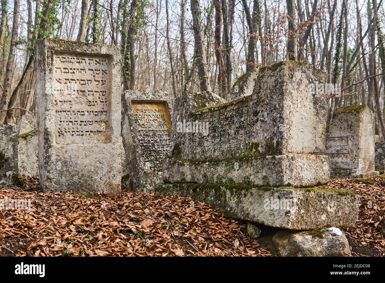 Bakhchisarai, Crimea - January 25, 2021: gravestones at the ancient ...