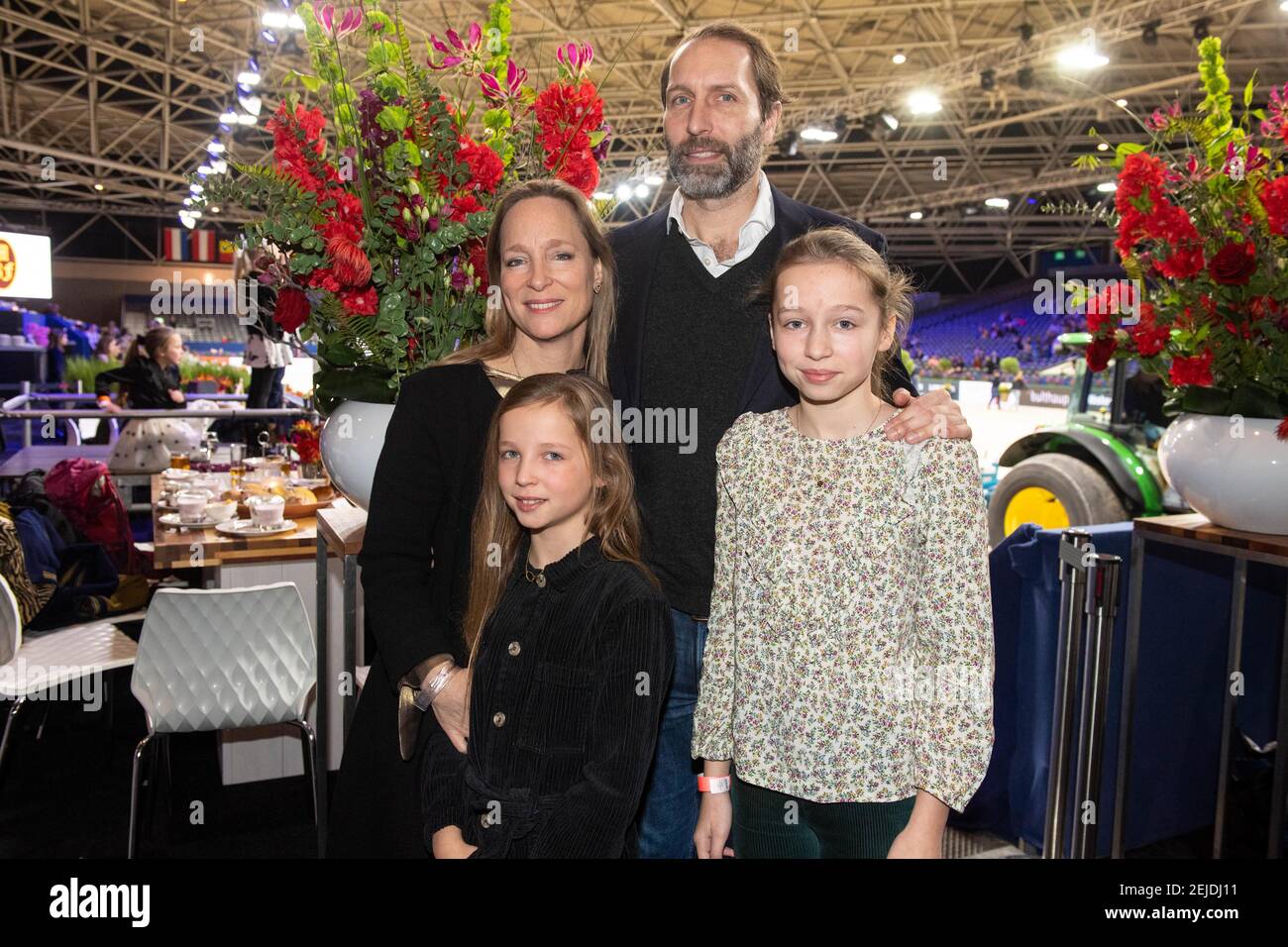 Princess Margarita and her partner Tjalling ten Cate and their children ...