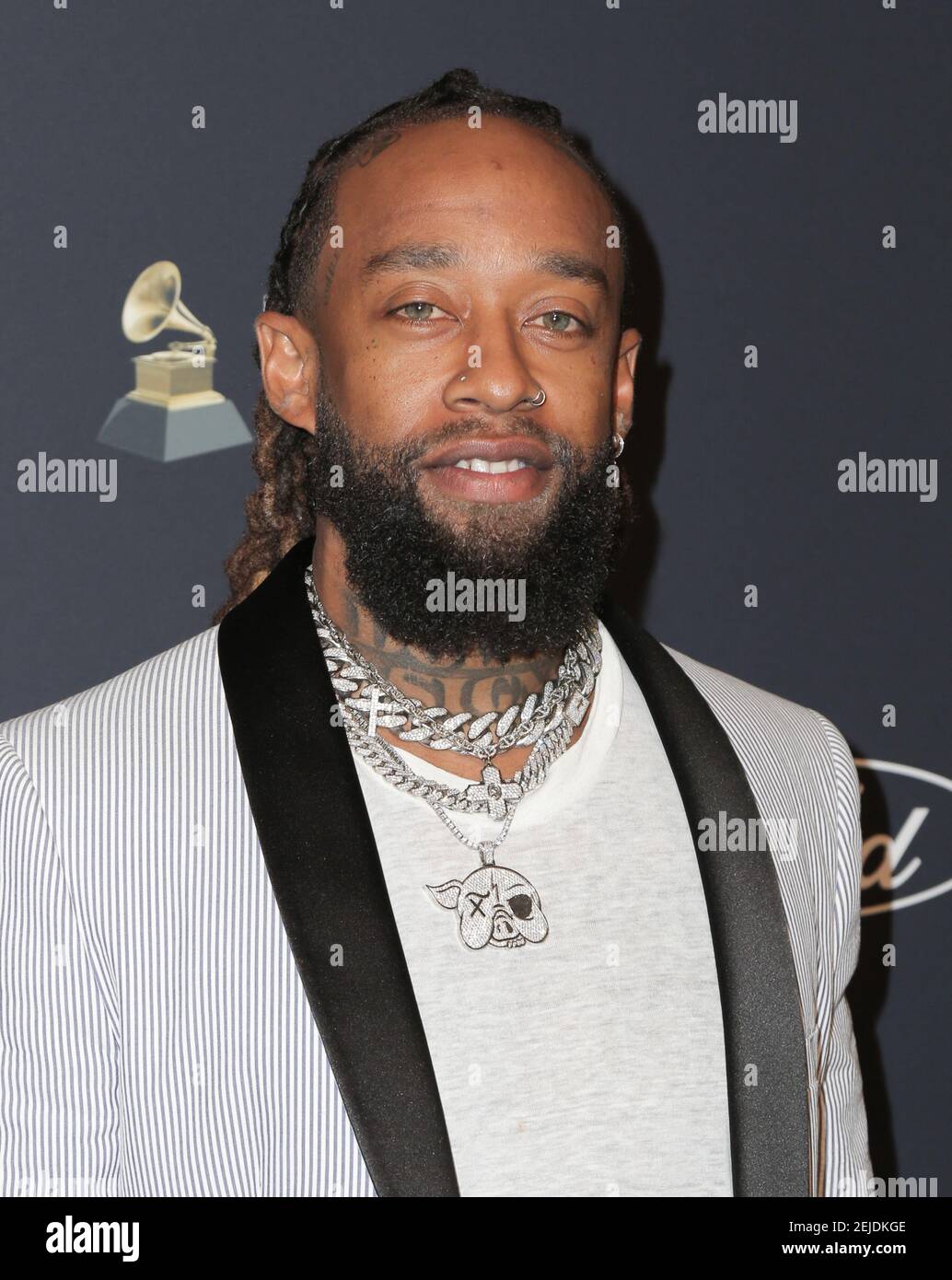 Ty Dolla $ign, Ty Dolla Sign walking the red carpet at the Clive Davis ...