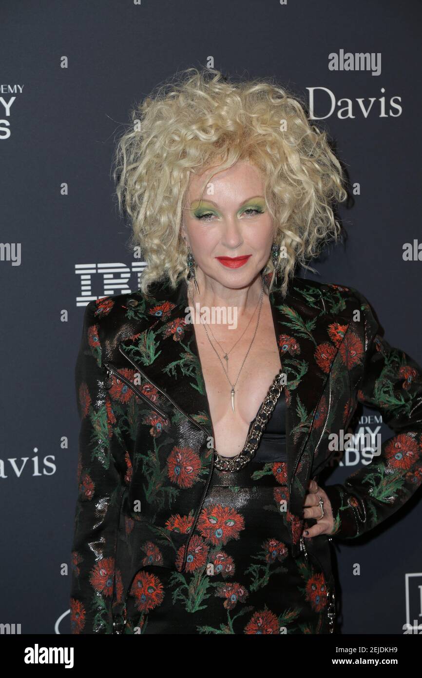 Cyndi Lauper walking the red carpet at the Clive Davis' 2020 Pre-Grammy ...