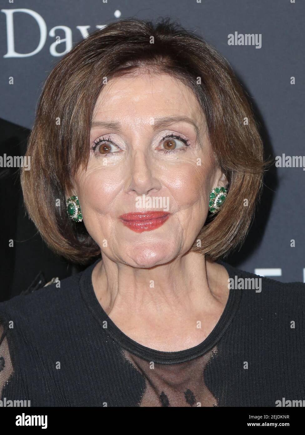 Nancy Pelosi walking the red carpet at the Clive Davis' 2020 Pre-Grammy ...