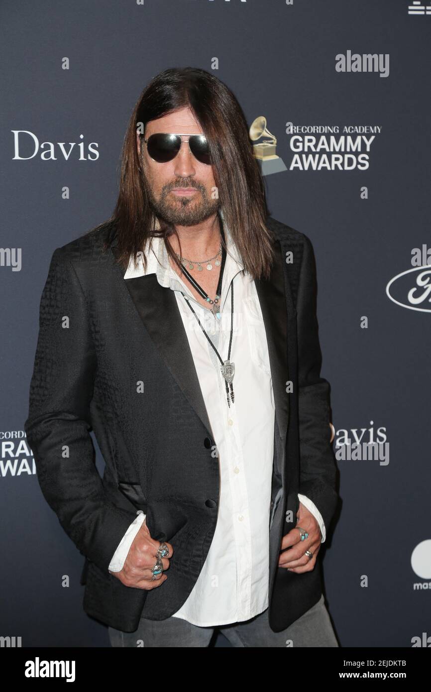 Billy Ray Cyrus walking the red carpet at the Clive Davis' 2020 Pre ...