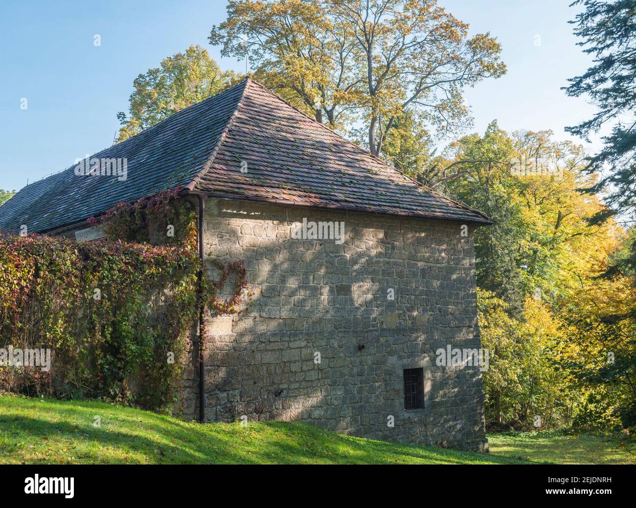Czech Republic, Houska, October 25, 2020: Medieval early Gothic Castle ...