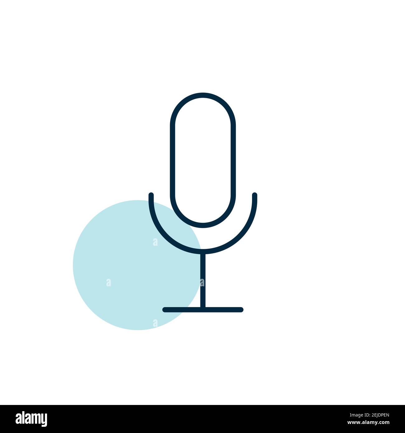 Record microphone mic vector icon. E-commerce sign. Graph symbol for ...