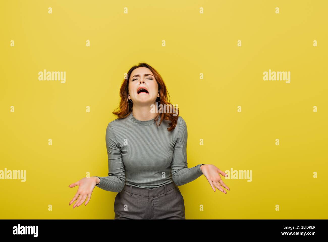 Whining woman hi-res stock photography and images - Alamy