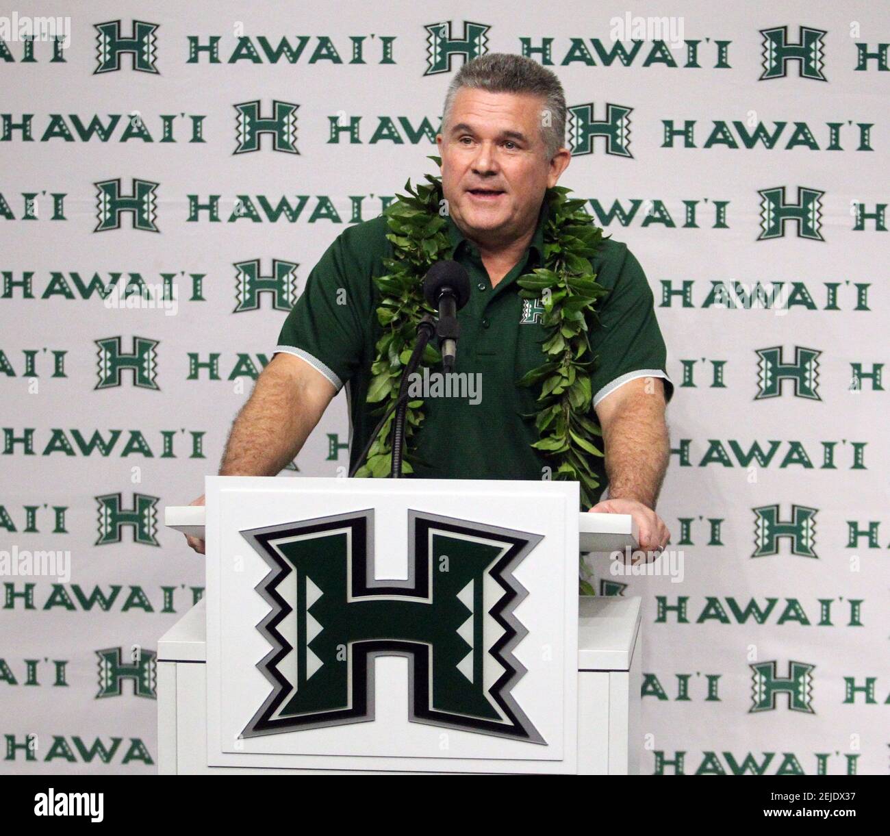 January 22, 2020 - The University of Hawaii Rainbow warriors introduce ...