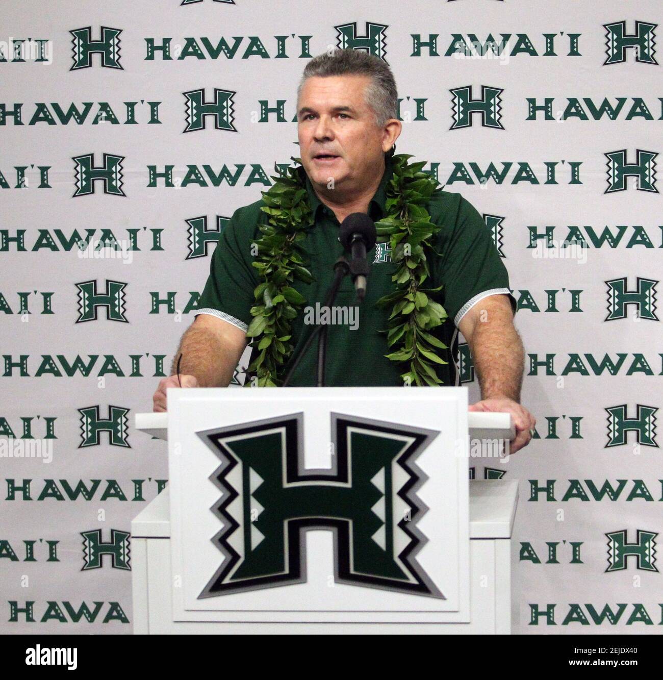 January 22, 2020 - The University of Hawaii Rainbow warriors introduce ...