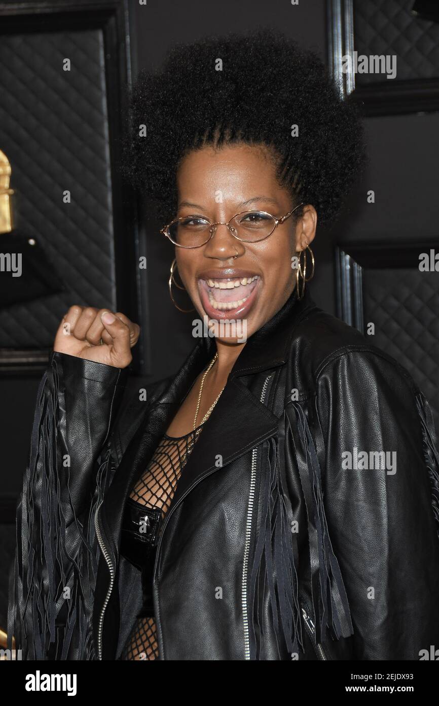 Georgia Anne Muldrow arrives at the 62nd Annual Grammy Awards red ...