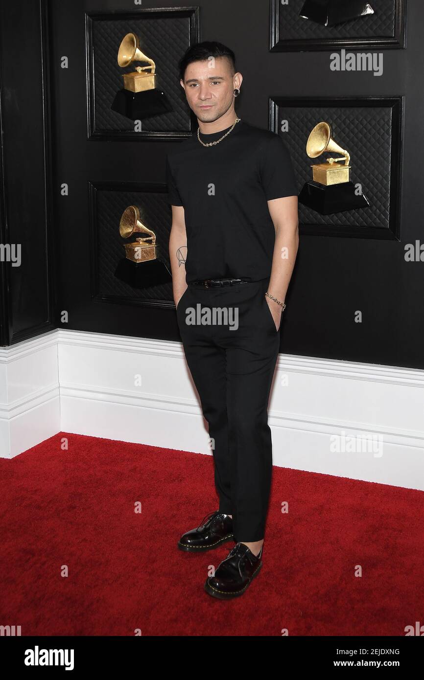 DJ Skrillex arrives at the 62nd Annual Grammy Awards red carpet held at ...
