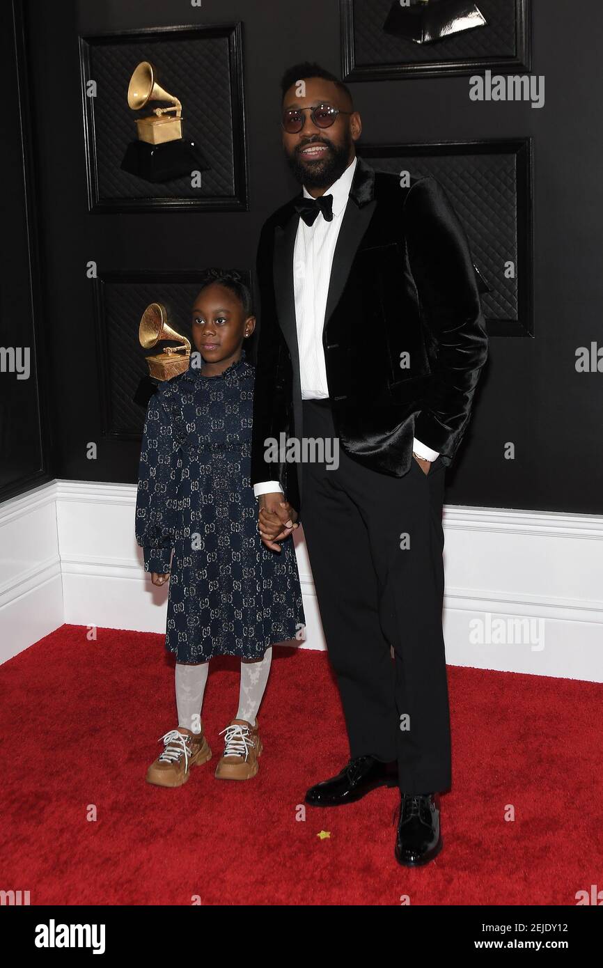 Peyton Morton, PJ Morton arrive at the 62nd Annual Grammy Awards red ...