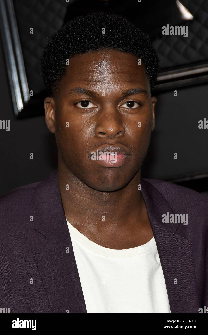 Daniel Caesar arrives at the 62nd Annual Grammy Awards red carpet held ...