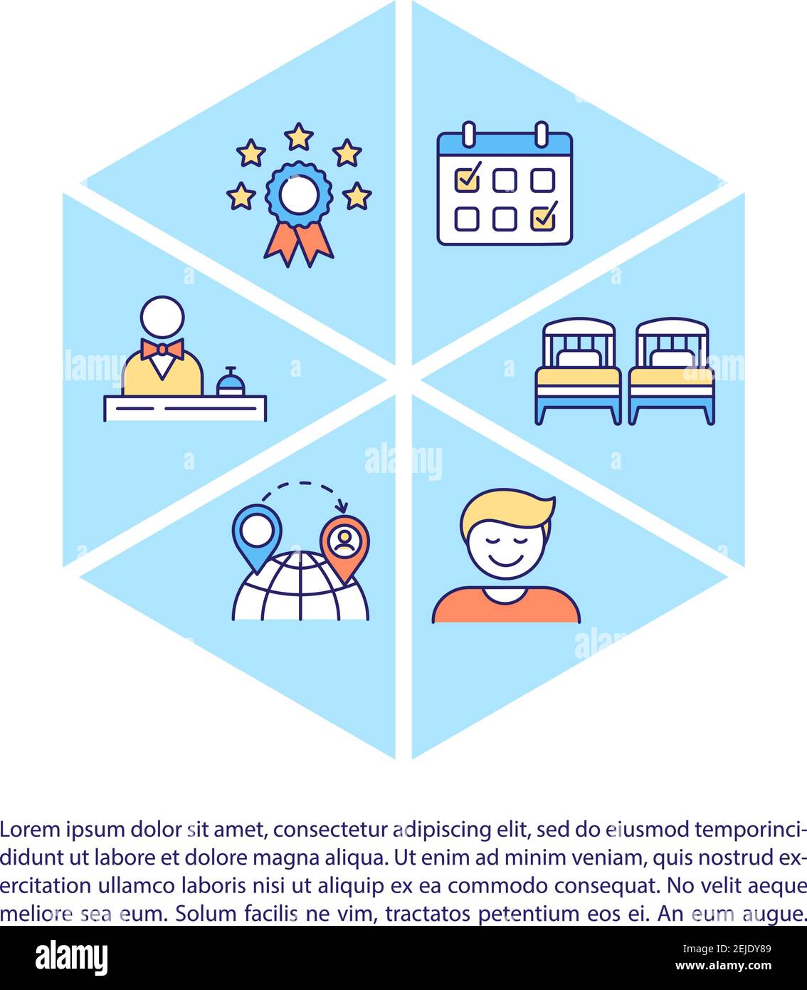 Travel management agency concept icon with text Stock Vector Image ...