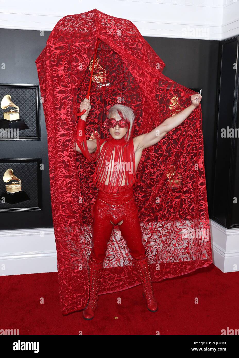 LOS ANGELES, CALIFORNIA, USA - JANUARY 26: Ricky Rebel arrives at the ...