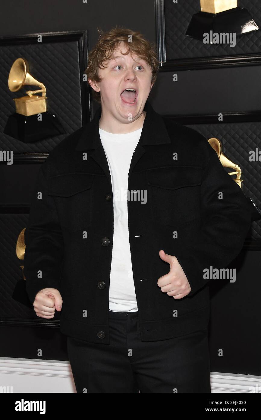 Lewis Capaldi arrives at the 62nd Annual Grammy Awards red carpet held ...
