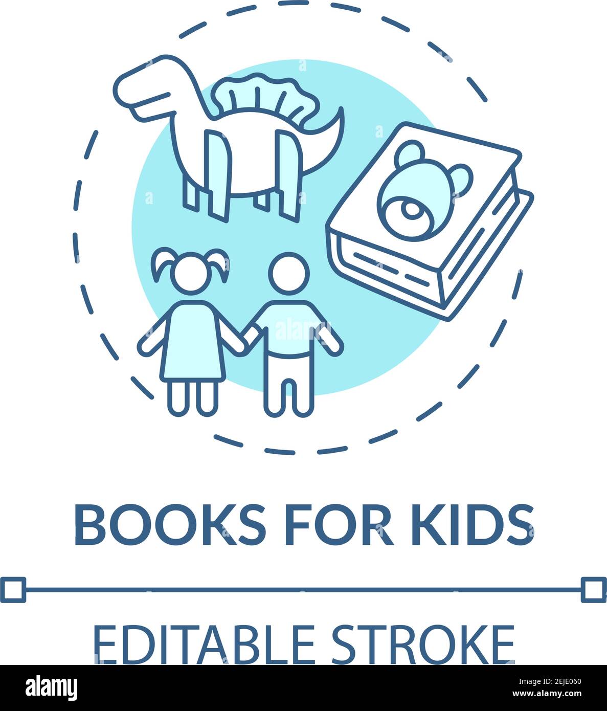 Books for kids concept icon Stock Vector Image & Art - Alamy