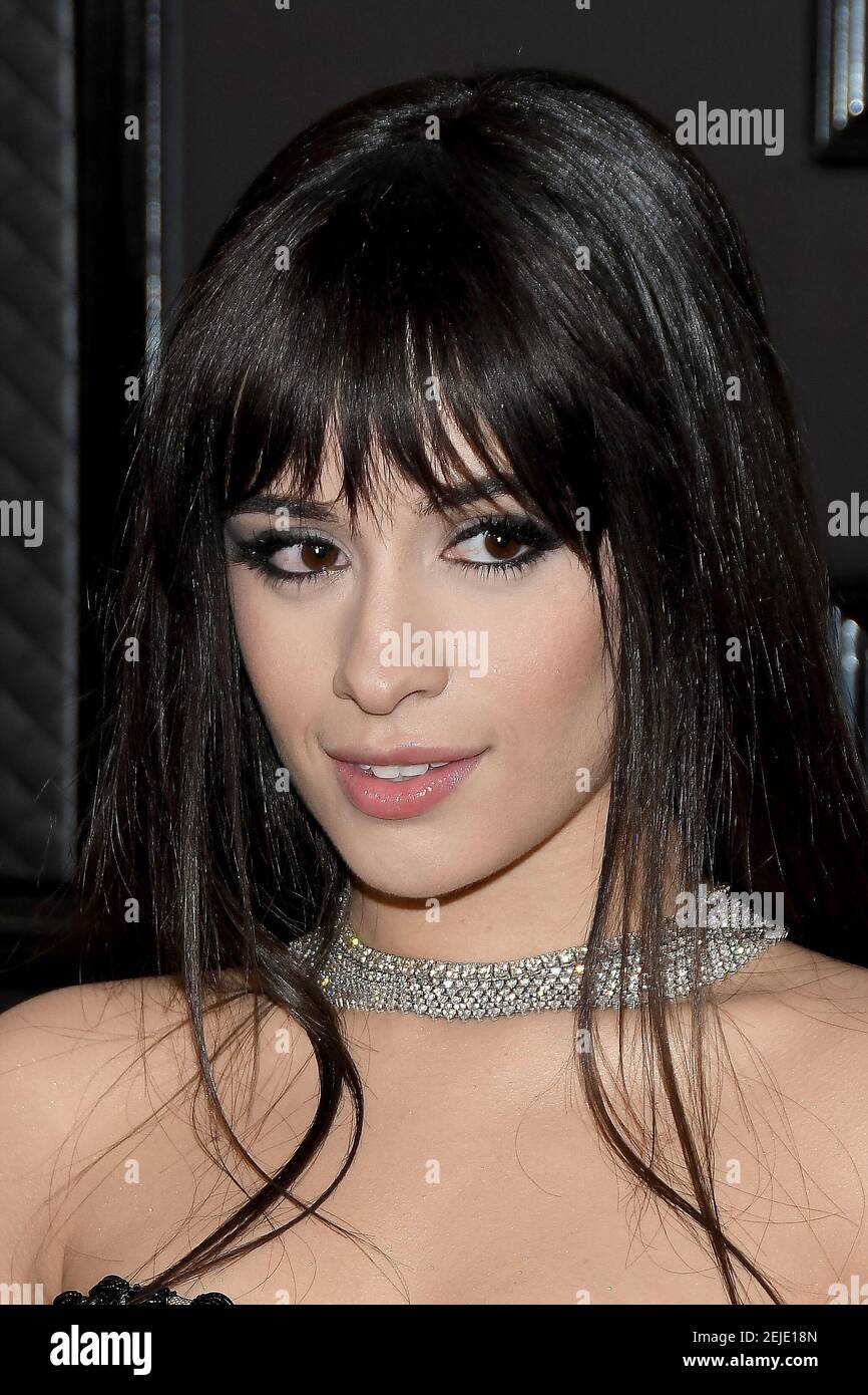 Camila Cabello arrives at the 62nd Annual Grammy Awards red carpet held ...