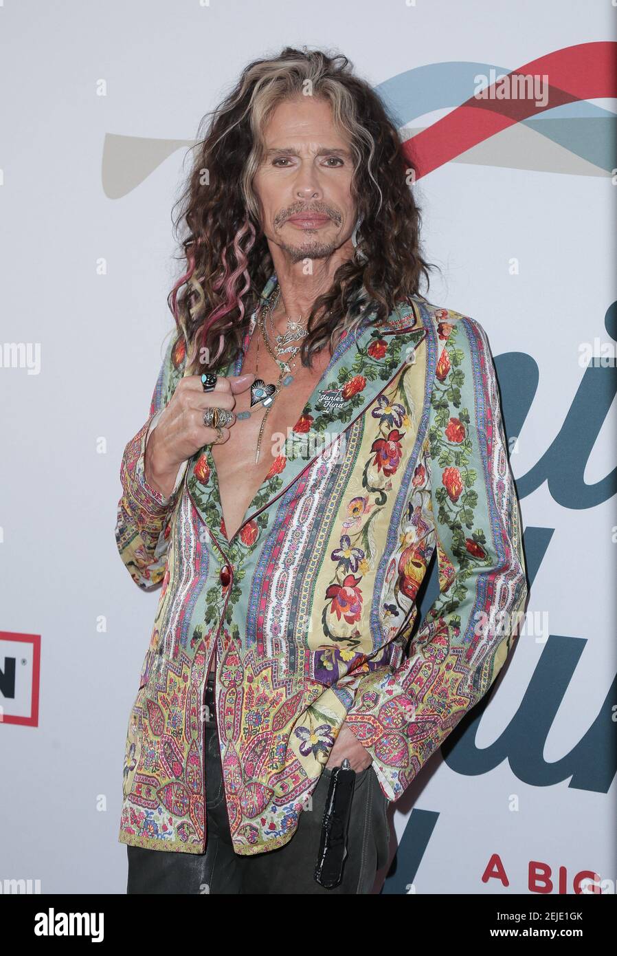 Steven Tyler walking the red carpet at the 3rd Annual Steven Tyler ...