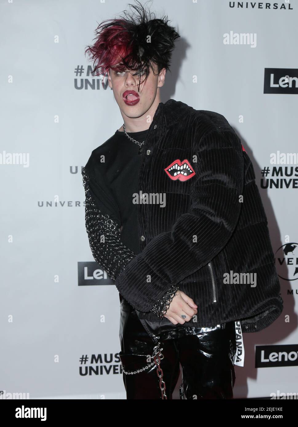 Youngblood walking the red carpet at the Universal Music Group's 2020 ...