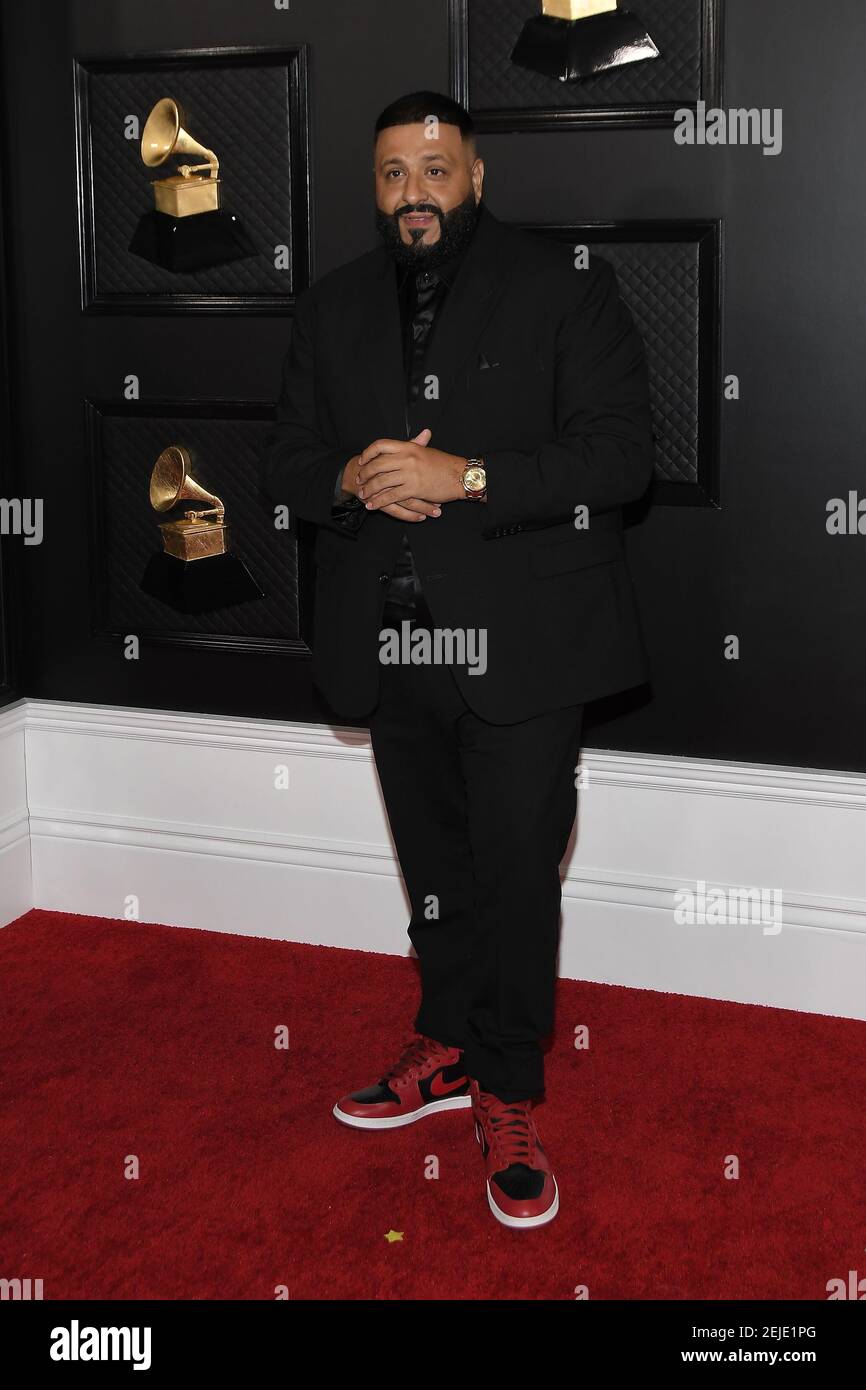 DJ Khaled arrives at the 62nd Annual Grammy Awards red carpet held at ...
