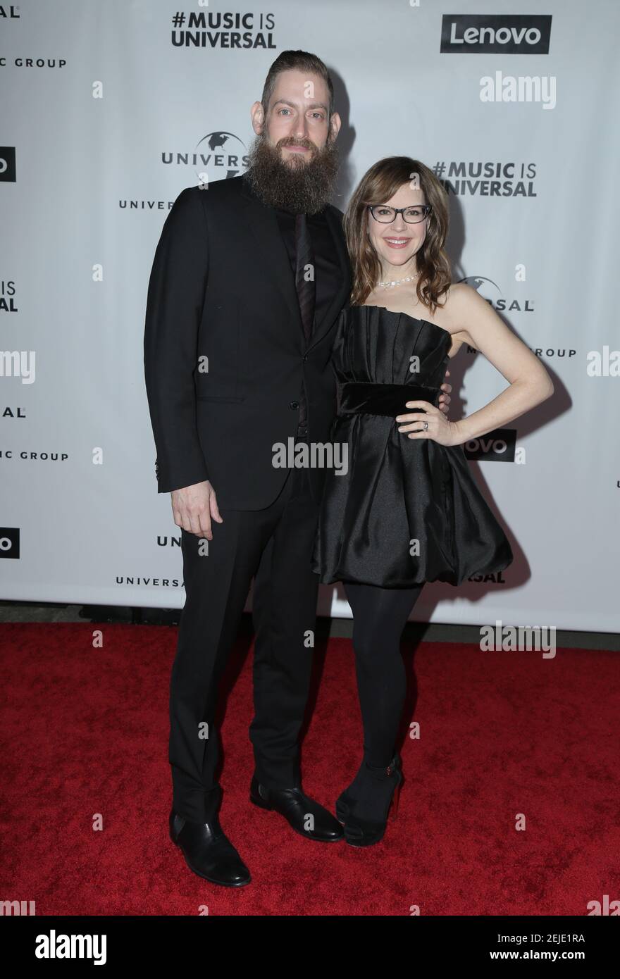 Roey Hershkovitz, Lisa Loeb walking the red carpet at the Universal ...