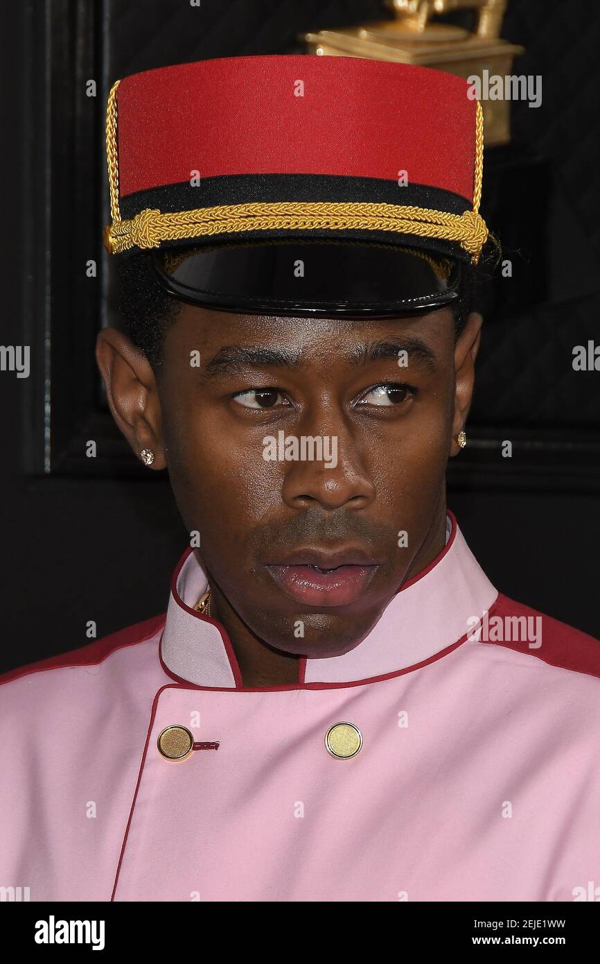 Tyler, the Creator arrive at the 62nd Annual Grammy Awards red carpet ...