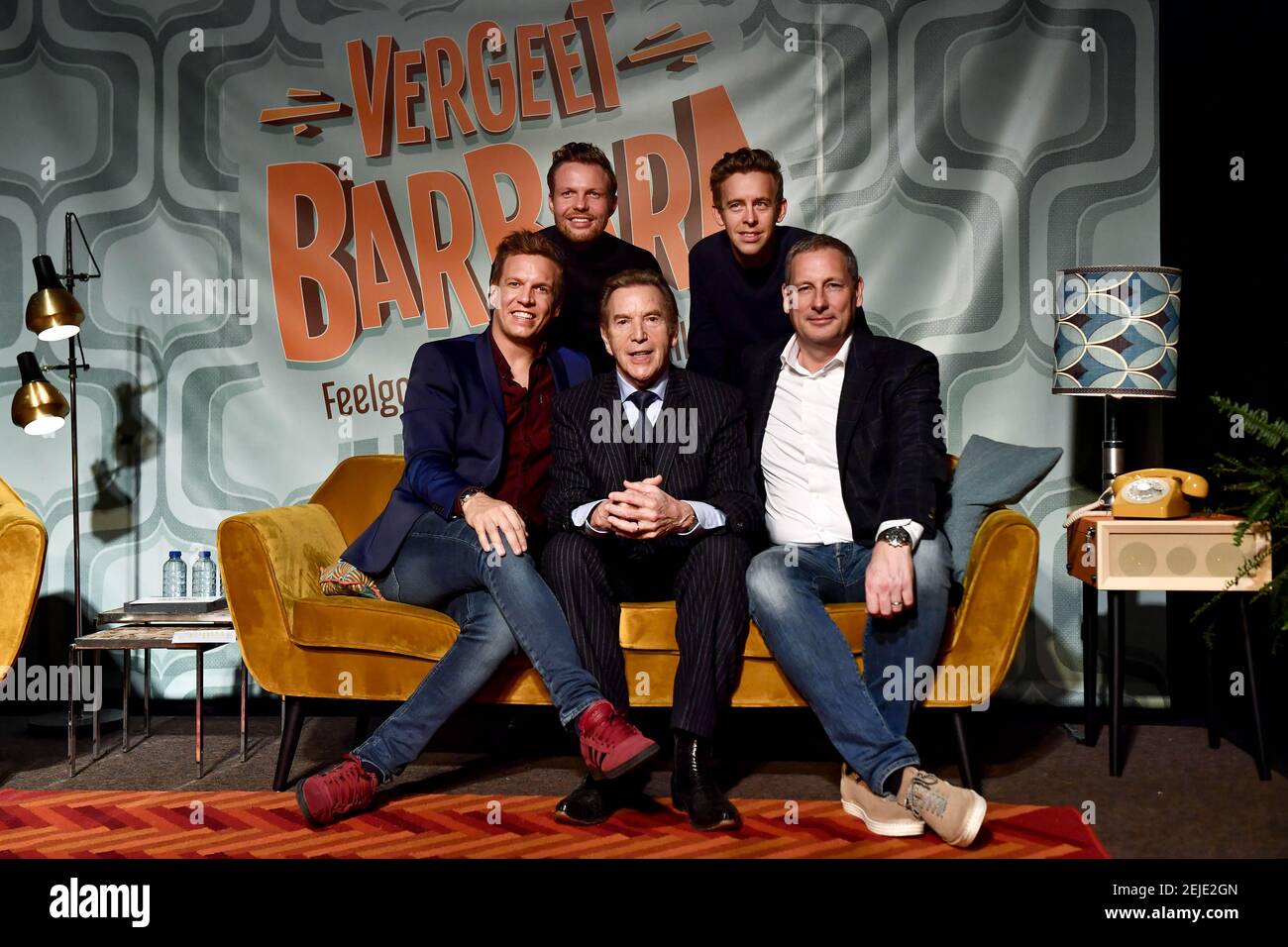 actor Jelle Cleymans, actor and presenter Jonas Van Geel, James Cook ...