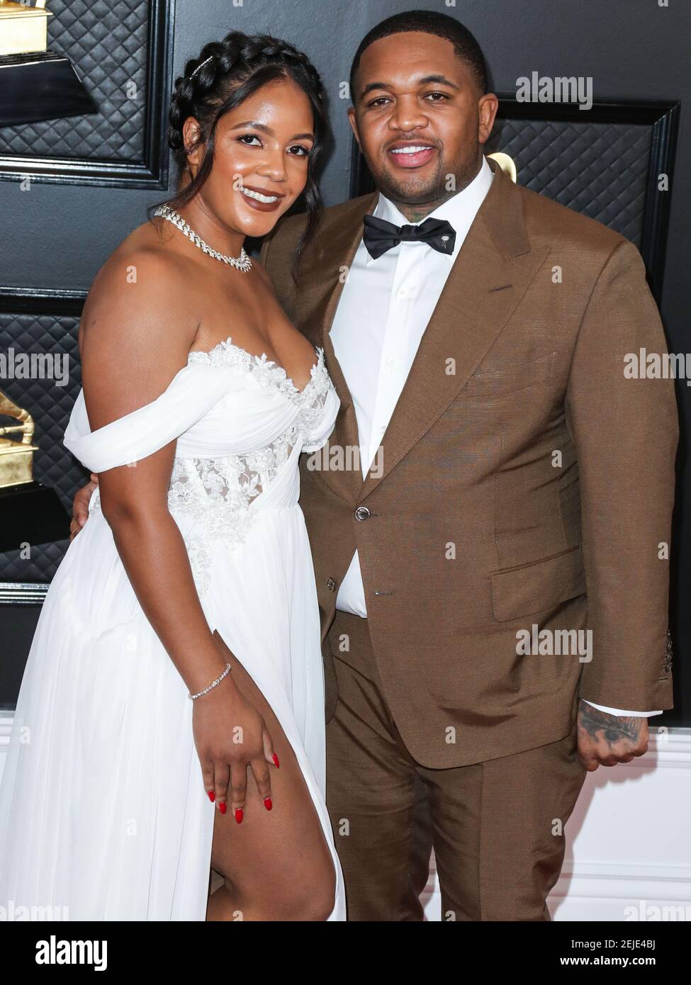 LOS ANGELES, CALIFORNIA, USA - JANUARY 26: DJ Mustard and Chanel ...