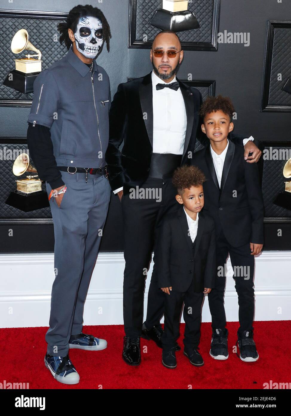 LOS ANGELES, CALIFORNIA, USA - JANUARY 26: Prince Nasir Dean, Swizz ...