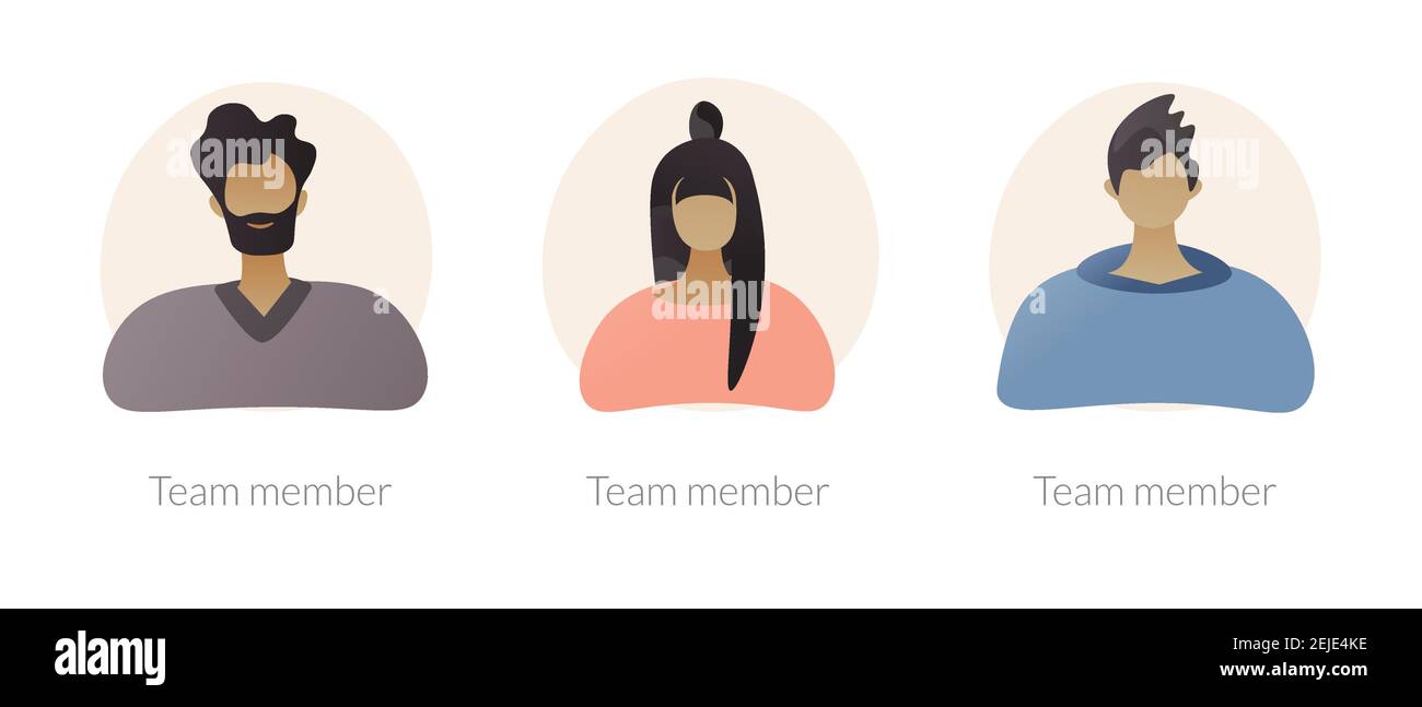 Team member portrait Stock Vector Images - Alamy