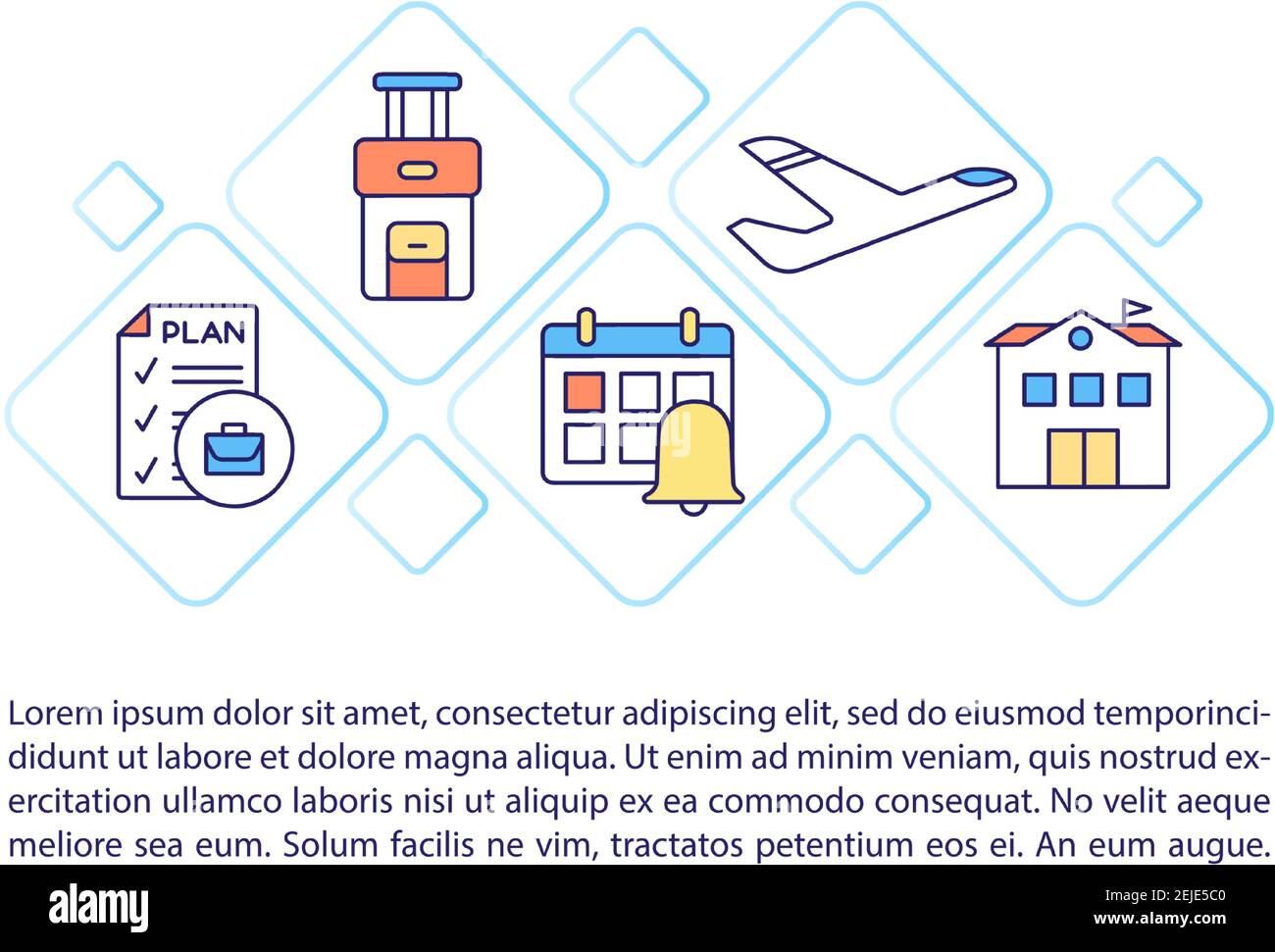 Business travel management concept icon with text Stock Vector Image ...