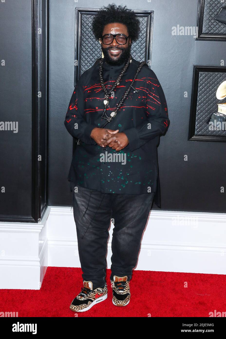 LOS ANGELES, CALIFORNIA, USA - JANUARY 26: Questlove arrives at the ...