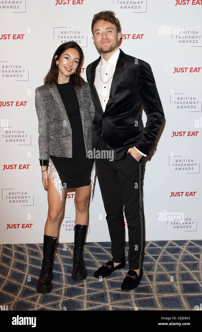 Roman Kemp and Anne-Sophie Flury attend the British Takeaway Awards ...