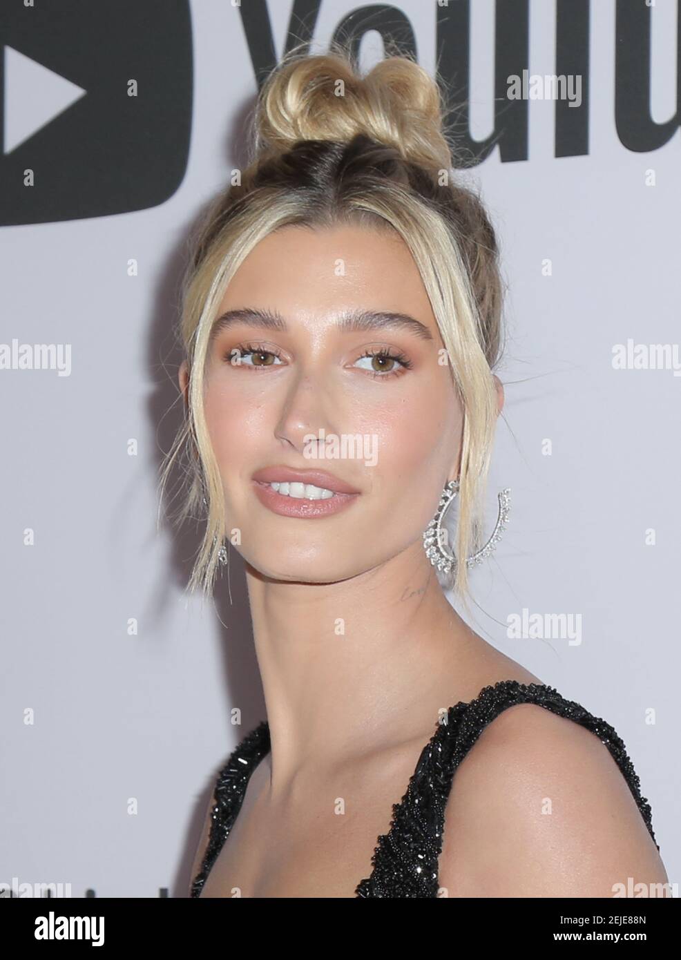 Hailey Rhode Bieber walking the red carpet at the Premiere Of YouTube ...