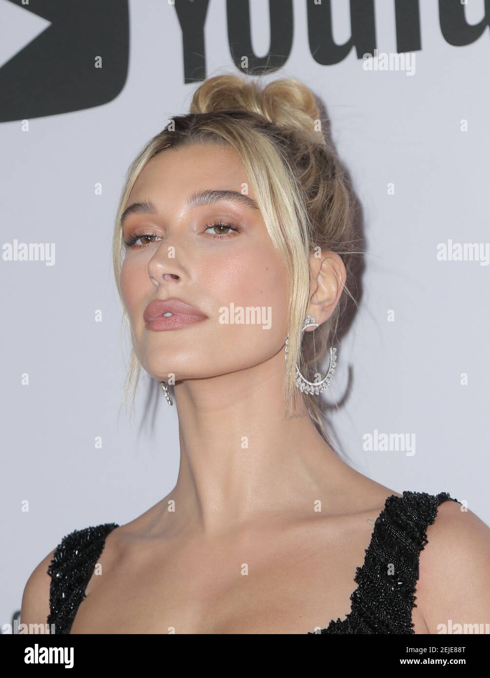 Hailey Rhode Bieber walking the red carpet at the Premiere Of YouTube ...