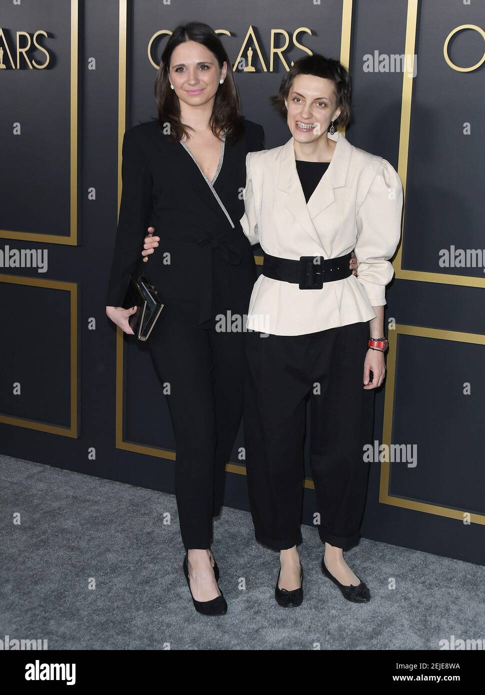 Daria Kashcheeva (R) and guest arrives at the 92nd Oscars Nominees ...